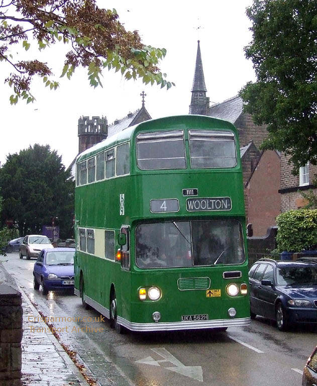 Green buses in the gloom – Crisparmour Transport Archive